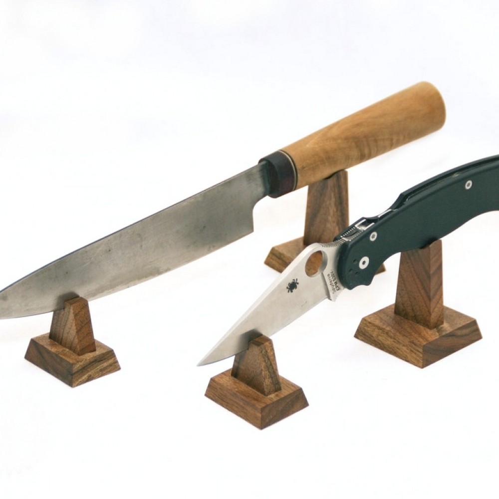 Kişiye Özel - Ahşap Knife Tasarım Bıçak Standı Saat, Tasarım Saat ...