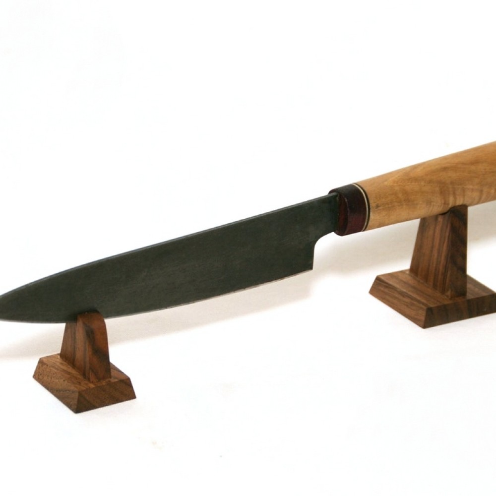 Kişiye Özel - Ahşap Knife Tasarım Bıçak Standı Saat, Tasarım Saat ...