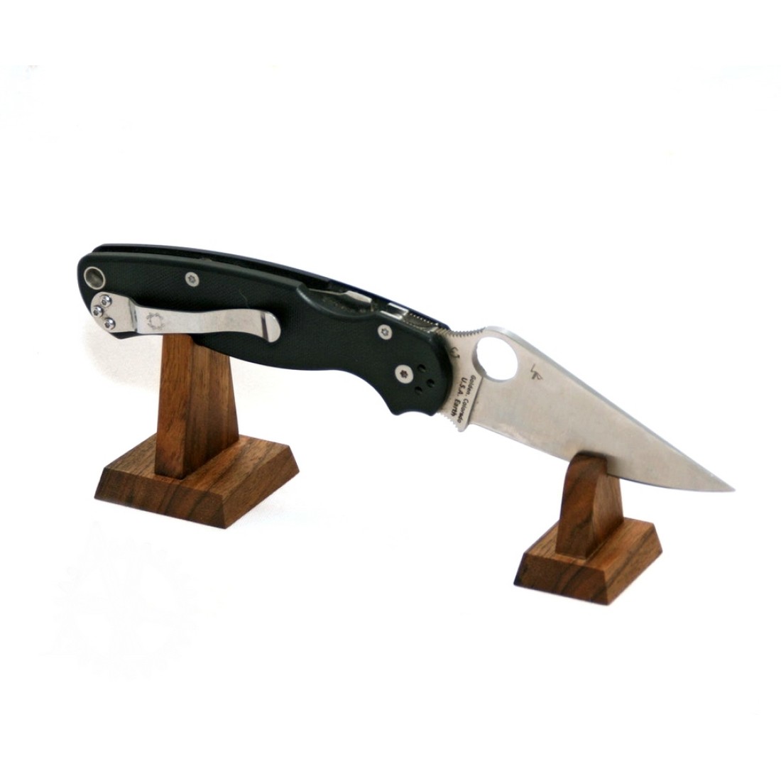 Kişiye Özel - Ahşap Knife Tasarım Bıçak Standı Saat, Tasarım Saat ...